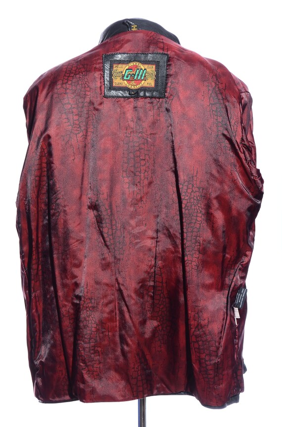 Mens Vintage 90s G-III Global Identity Black Buttery … - Gem