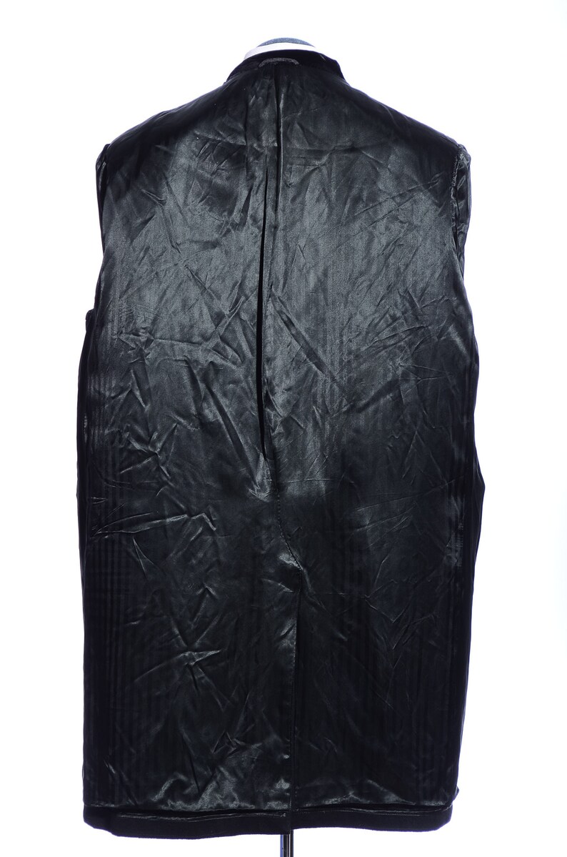 46R Vintage 60s Hughes Hatcher Suffrin Black Wool Velvet Collar Single ...