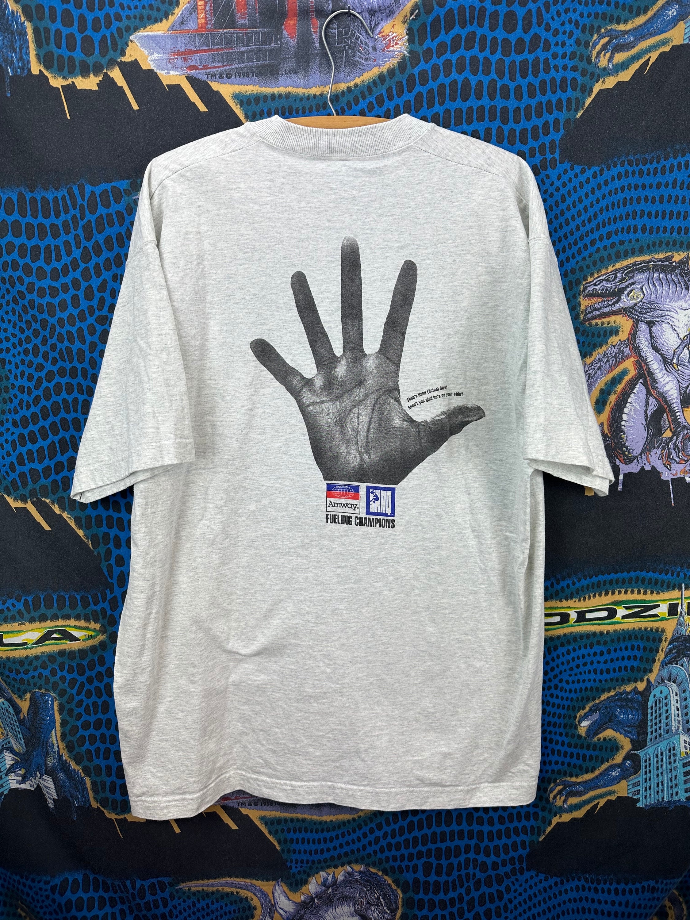 Vintage 90s Shaq Bar, Hand Print, Shaq Oneill Shirt - Etsy