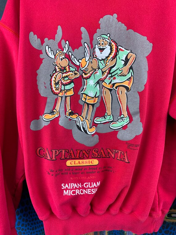 Vintage 1985 Captain Santa Sweater - Gem