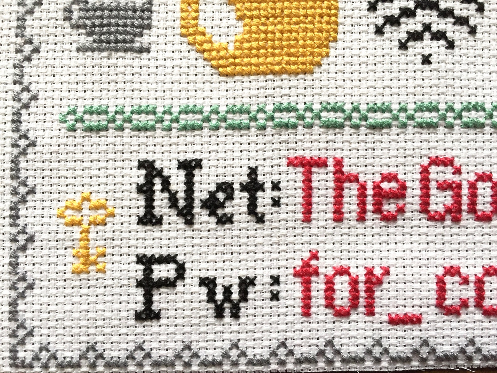 Personalized completed cross stitch art Welcome Take Our | Etsy
