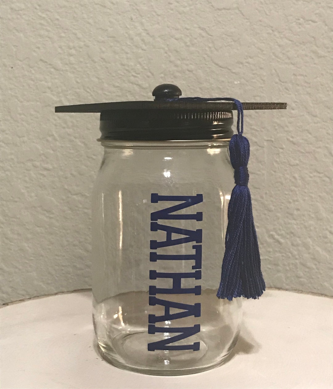 Personalized Graduation Cap Mason Jar, Graduation Gift, Graduation ...