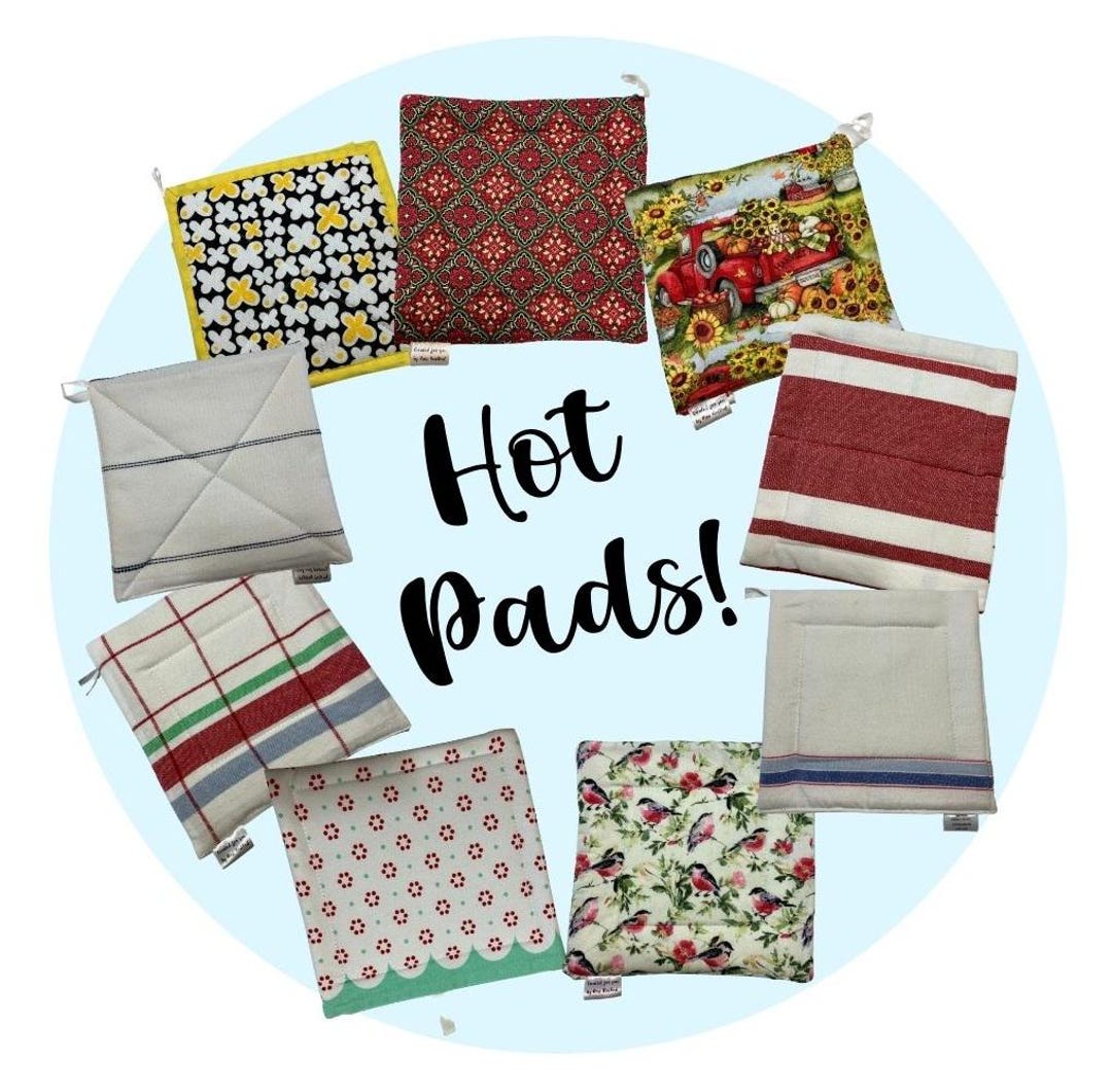 Handmade Insulated Cotton Hot Pads - Etsy