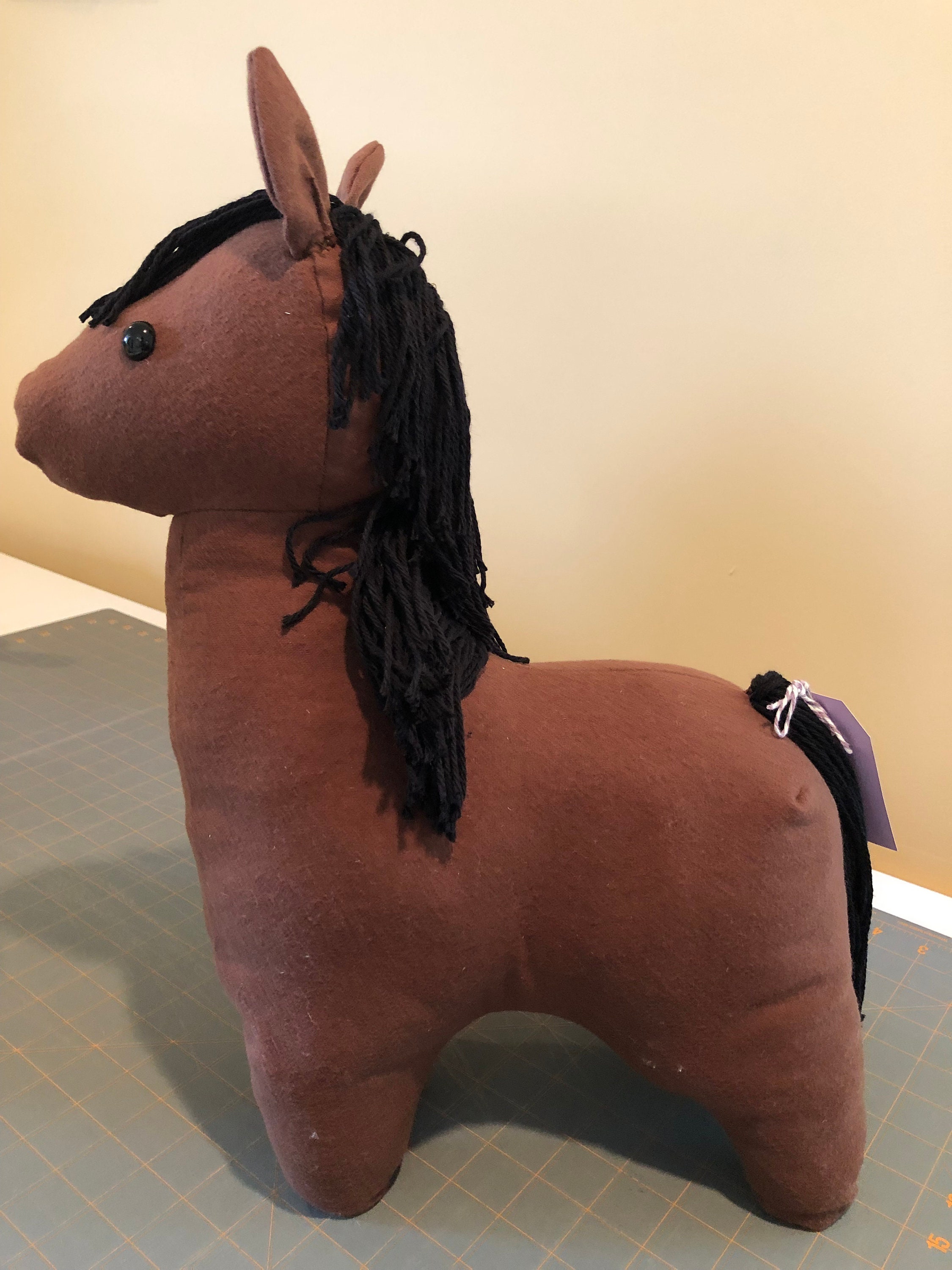 Handmade Fabric Horse//soft Cuddly Horse Stuffies//stuffed Ponies ...