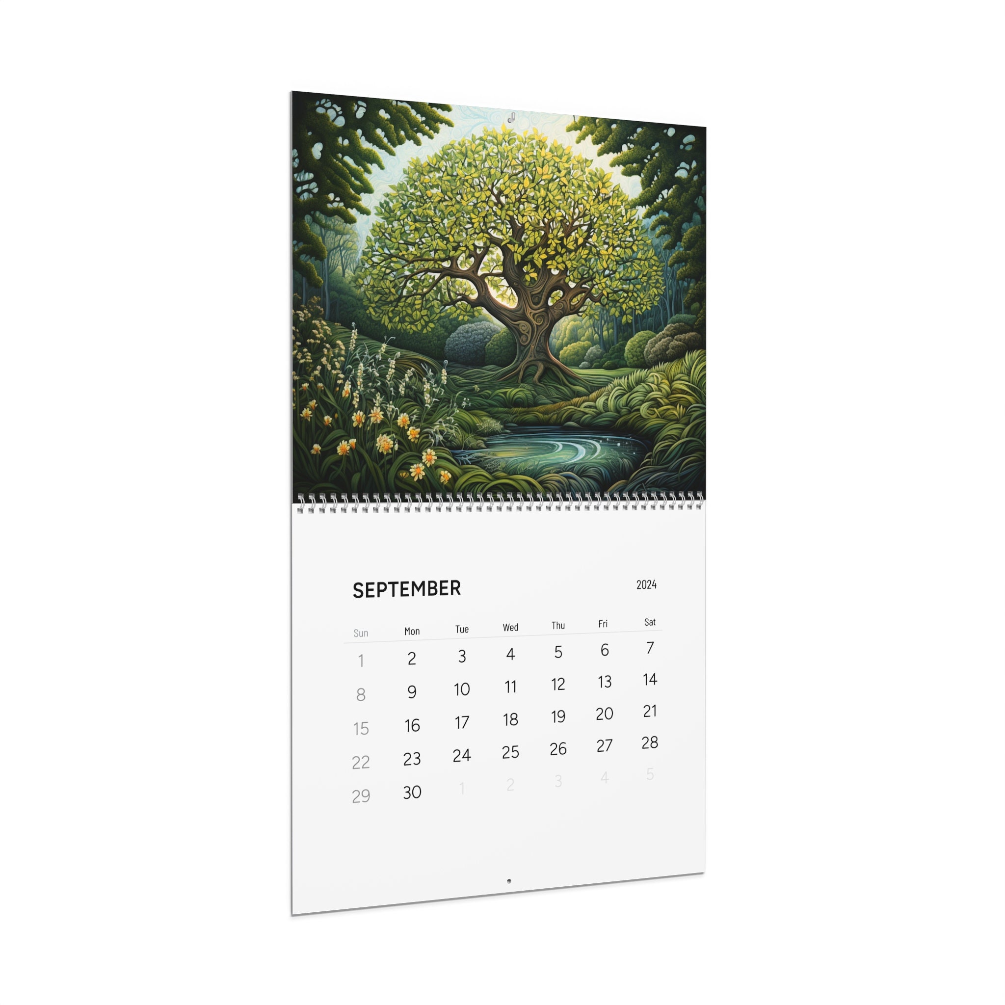 2024 tree calendar, 2024 calendar tree, tree calendar 2024, happy new ...
