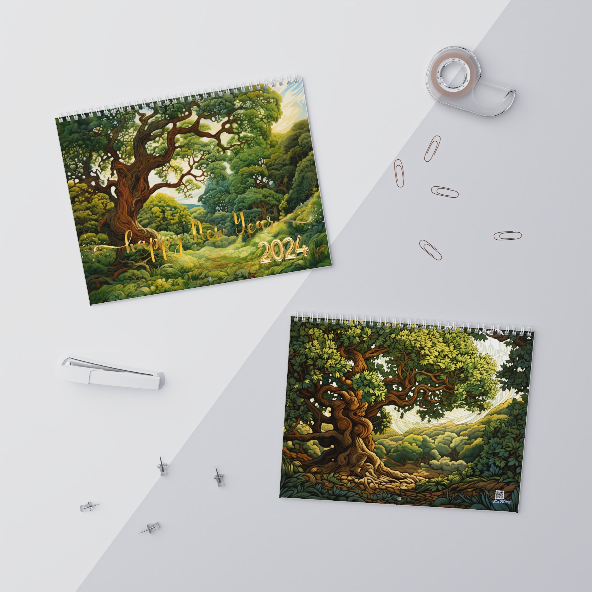 2024 tree calendar, 2024 calendar tree, tree calendar 2024, happy new ...