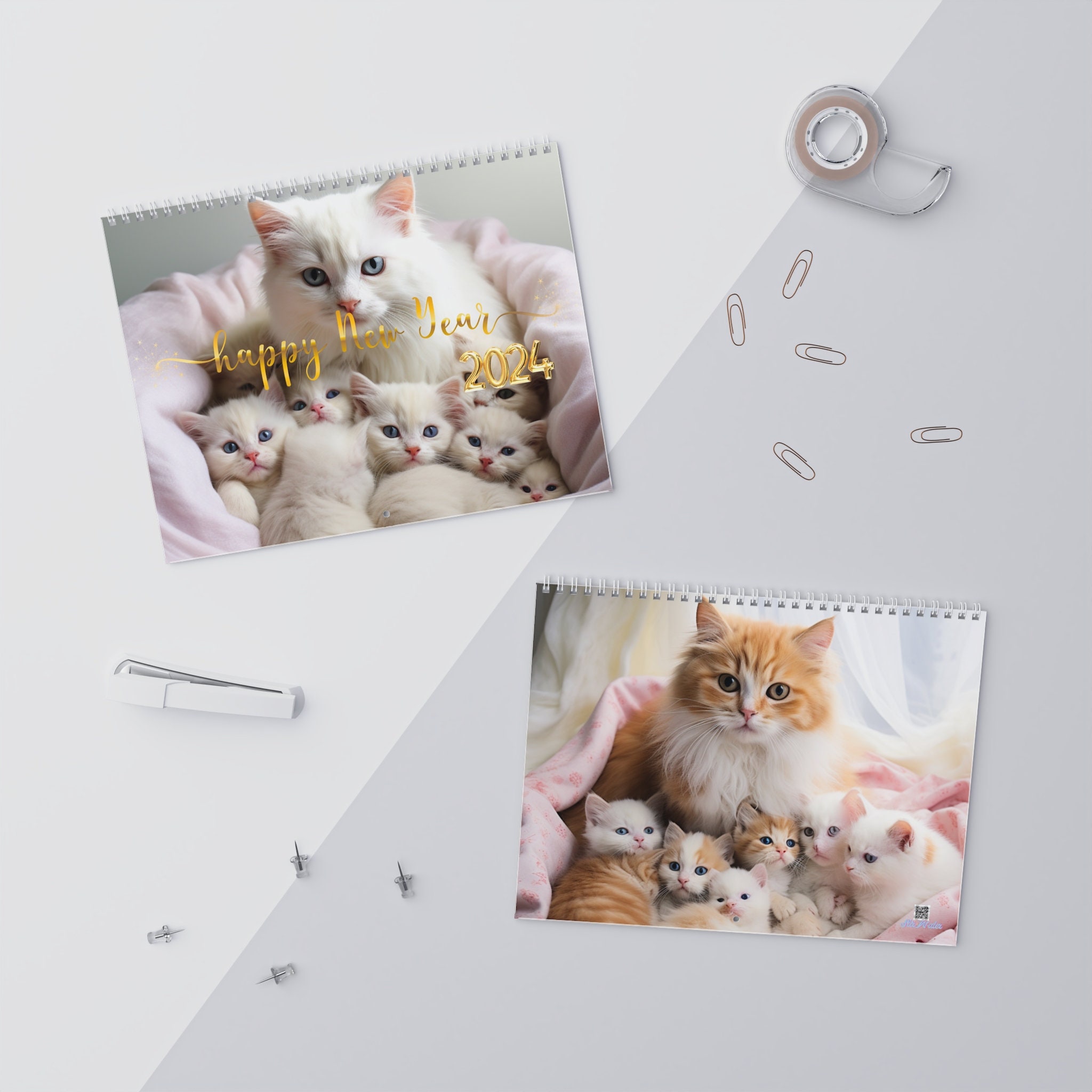 Cat Calendar 2024 Cute Cat 2024 Calendar Kitten Calendar - Etsy Australia