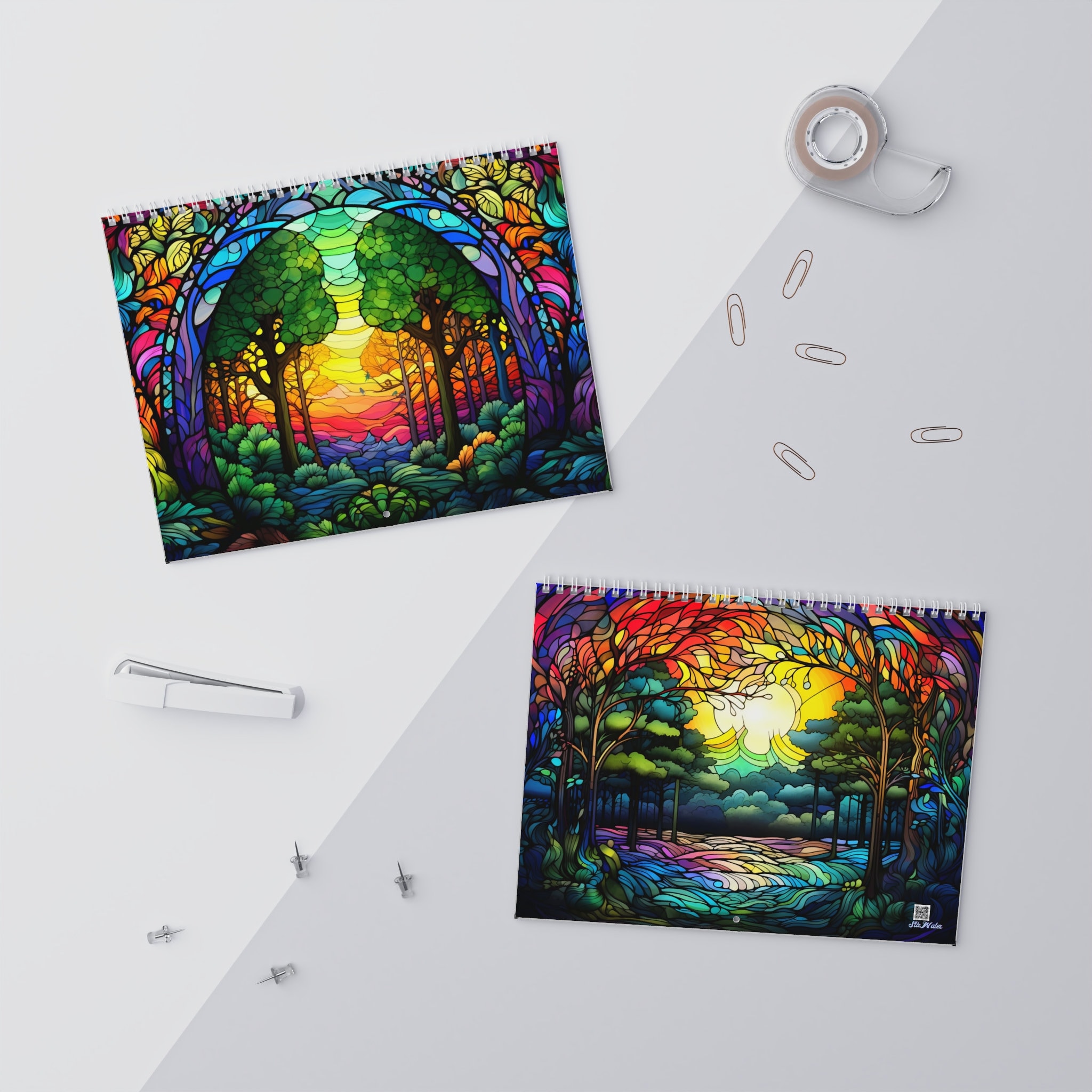 Lgbtq 2024 calendar, lgbt 2024 calenda, rainbow 2024 calenda, forest ...