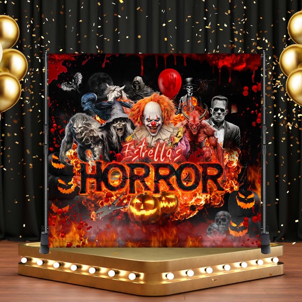 Horror Movie Backdrop - Etsy