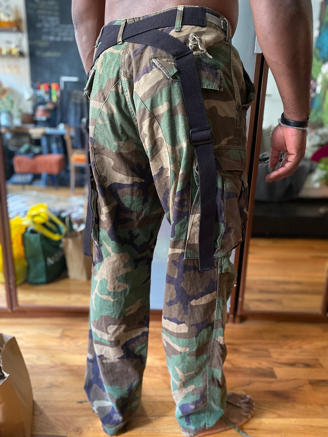 Custom One of a Kind Strap Army Pants - Etsy