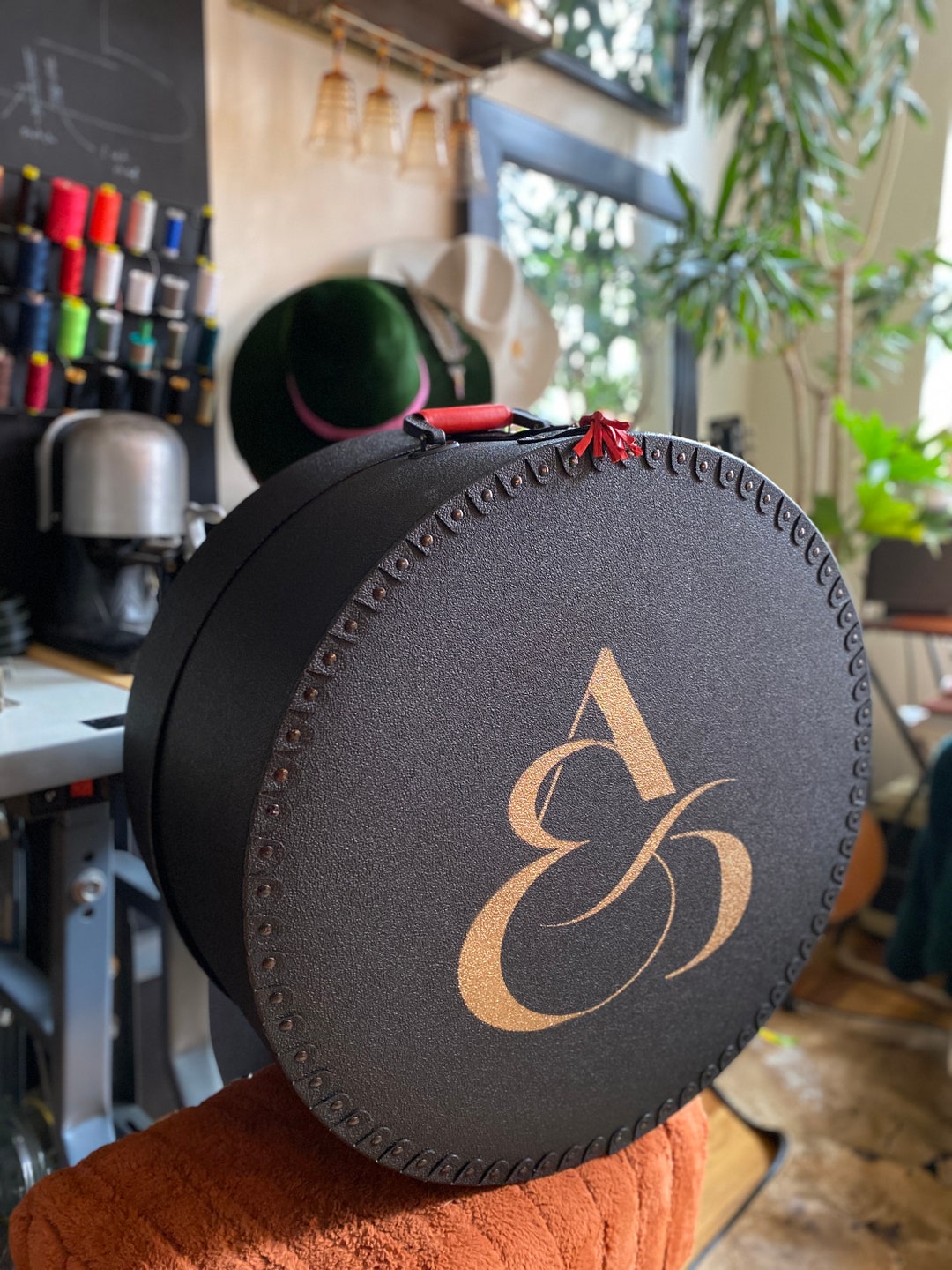 One of a Kind 12"hx24"d Personalized Custom Travel Hat Box Durable ...