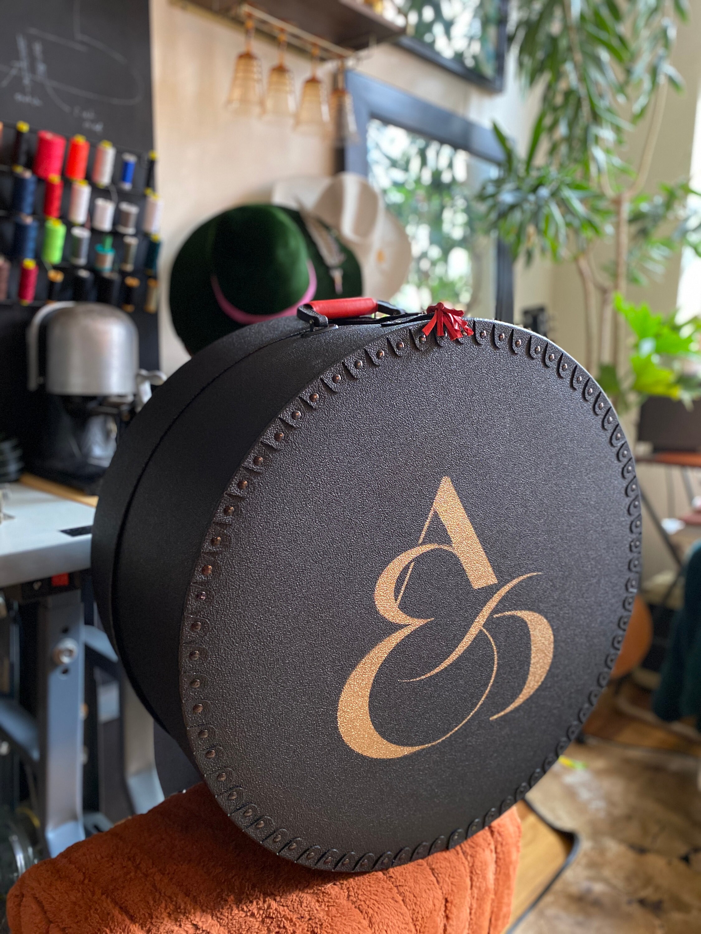 One of a Kind 12"hx24"d Personalized Custom Travel Hat Box Durable ...