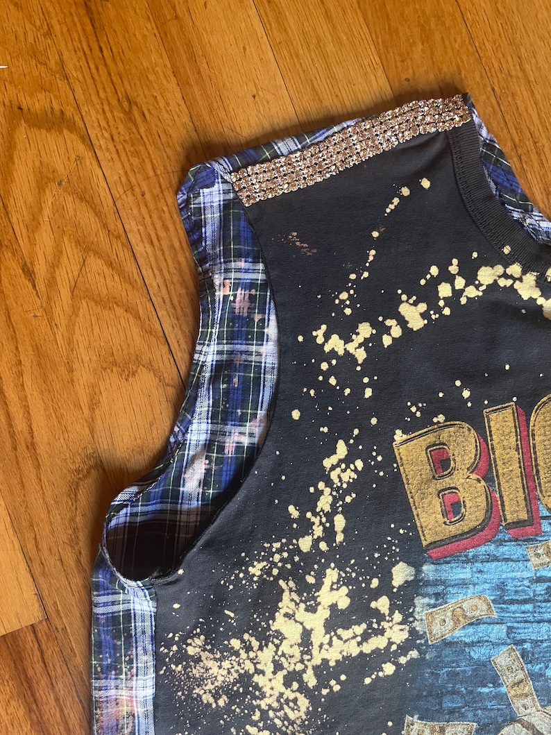 Upcycled One of a Kind Notorious BIG Tank Top & Flannel Unisex Shirt - Etsy