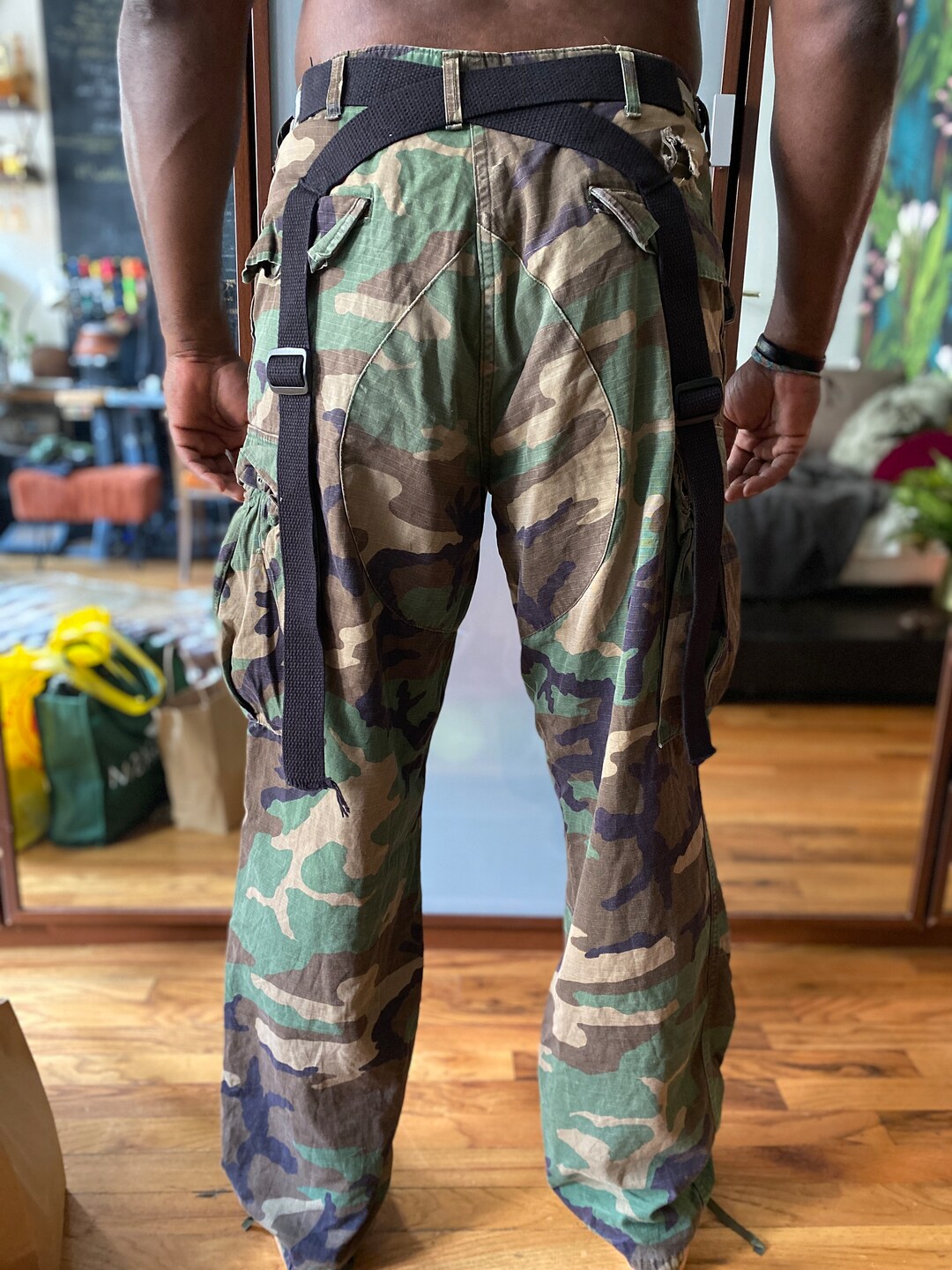 Custom One of a Kind Strap Army Pants - Etsy