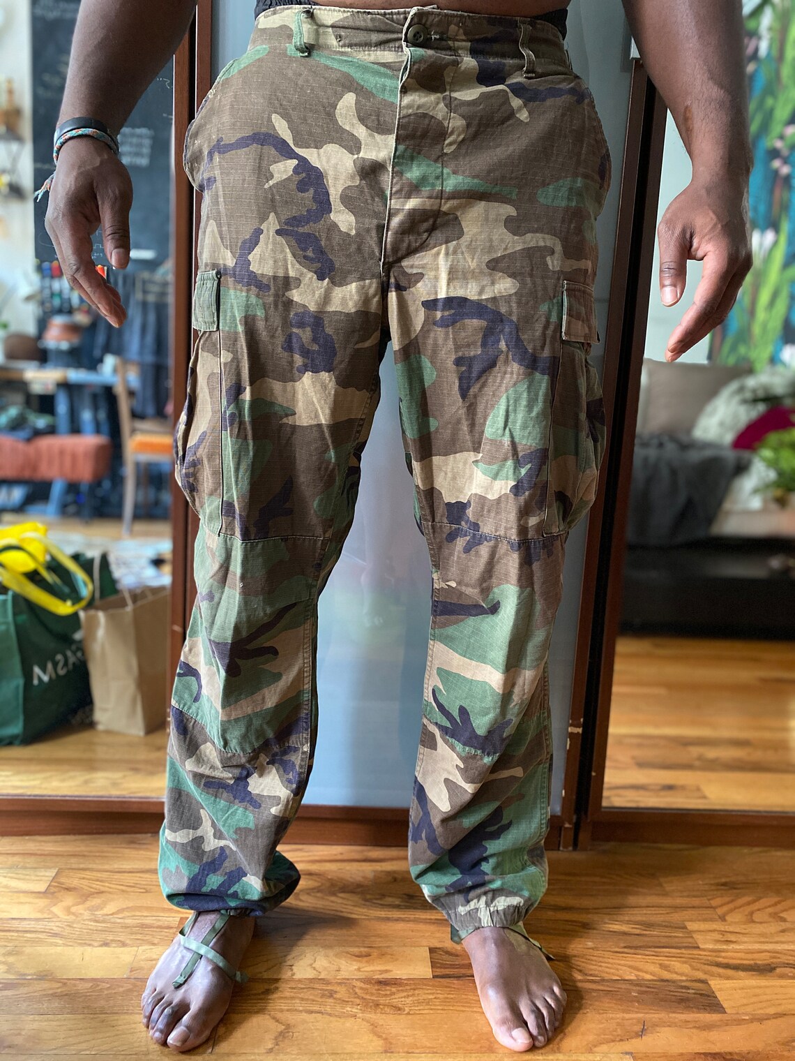 Custom One of a Kind Strap Army Pants - Etsy