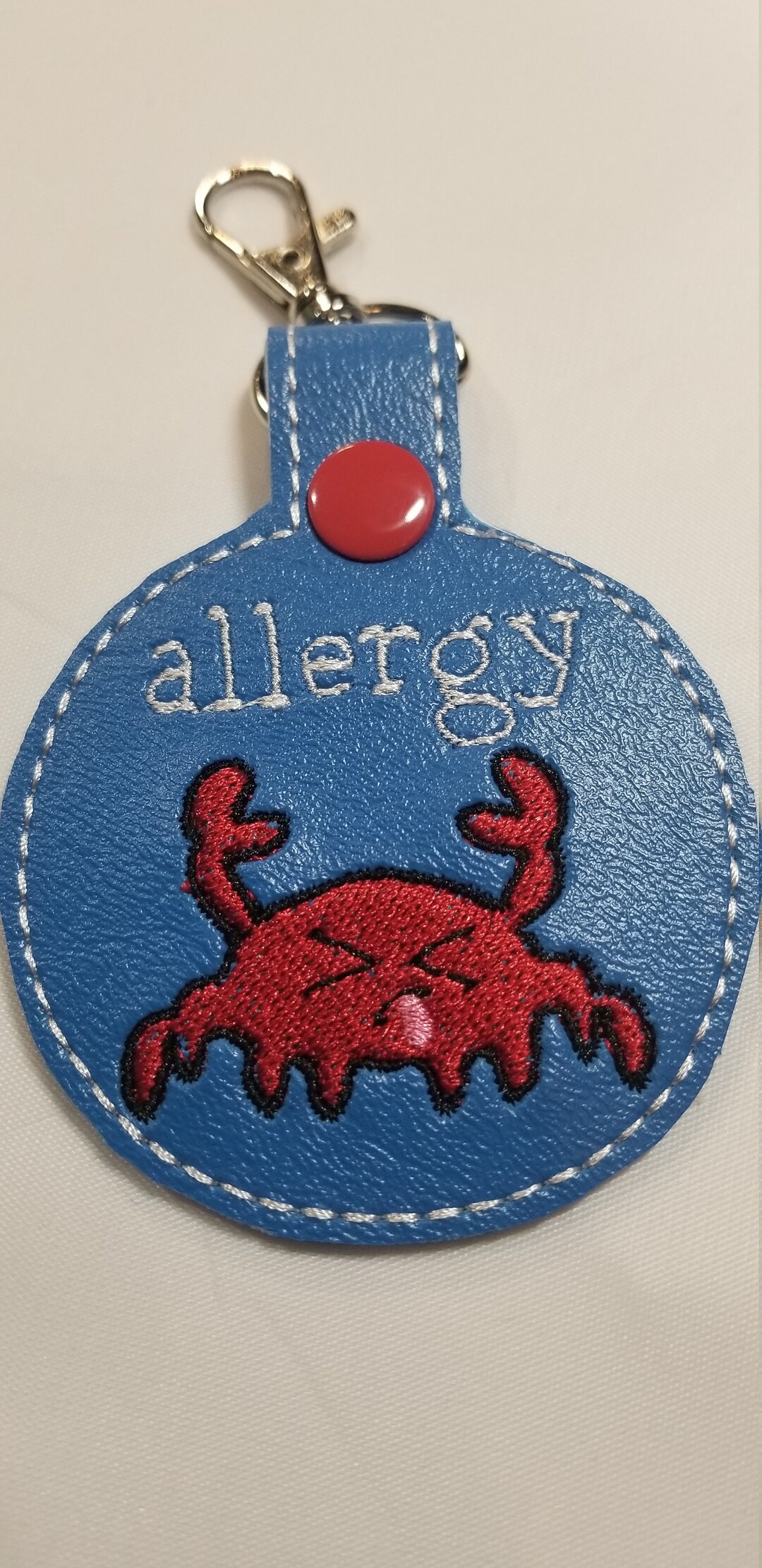 Shellfish Allergy Key Fob - Etsy