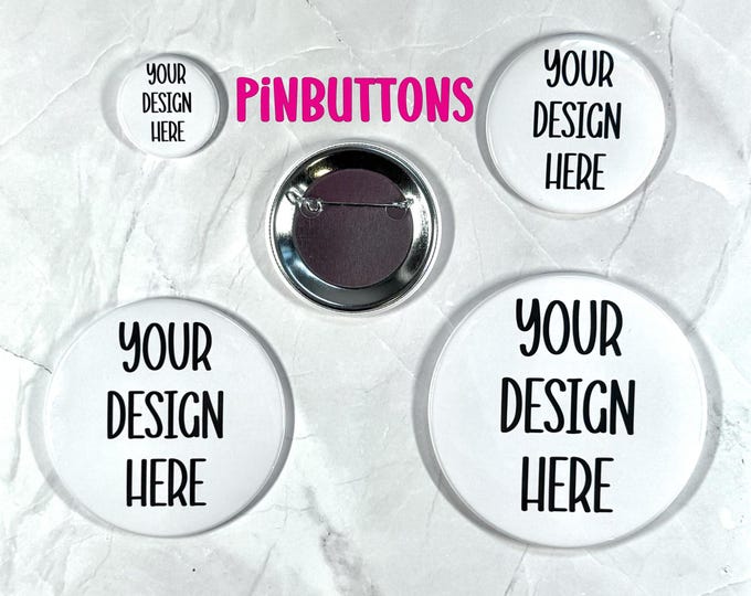 Custom Round Buttons, Pin Back Buttons, 2.25" Round Buttons, Pinback ...