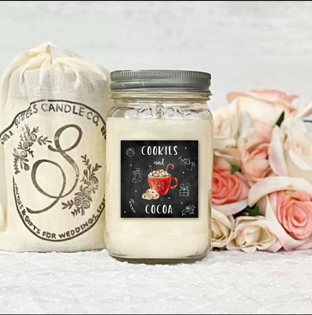 Hot Cocoa Candle , Hot Chocolate Scented Candle , Hot Cocoa Gift ...