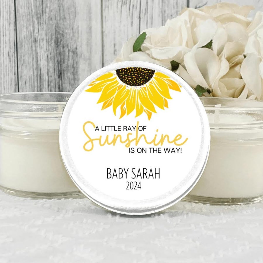 Sunflower Baby Shower Favors, Sunflower Party Favors, Sunflower Favors ...