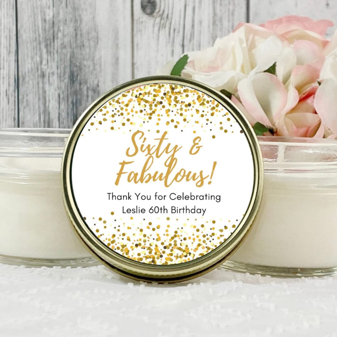 Personalized Birthday Favors, Confetti Birthday, Birthday Candle Favors ...