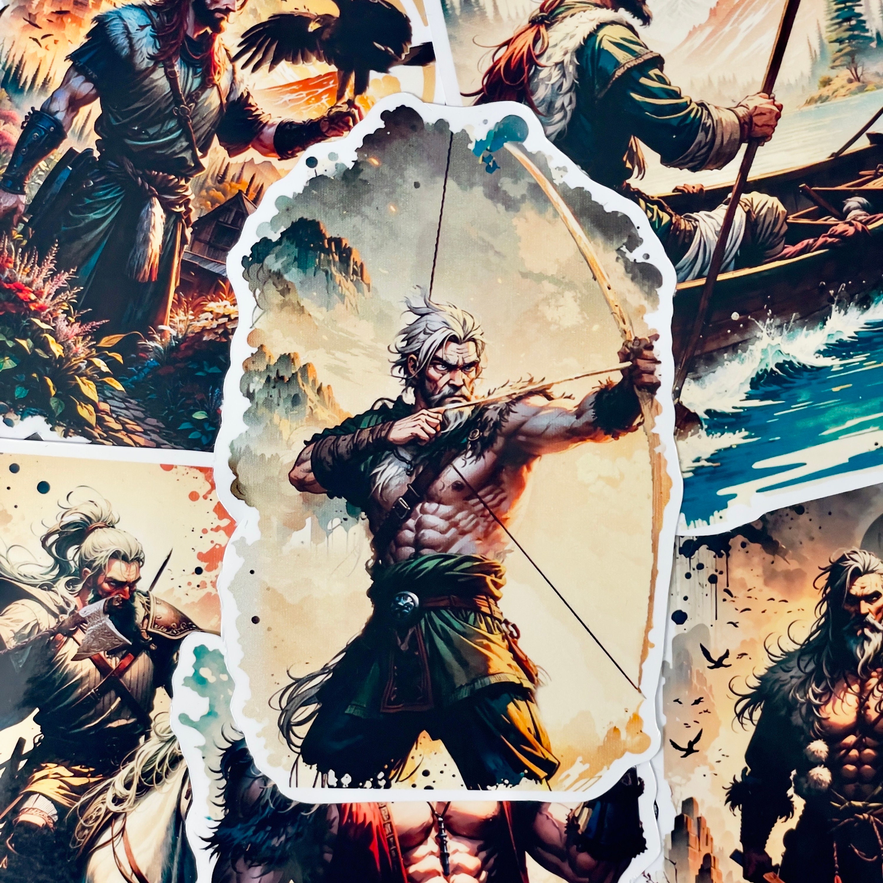 4 Tall Epic Viking Vinyl Stickers Pack, Waterproof Artwork - Etsy