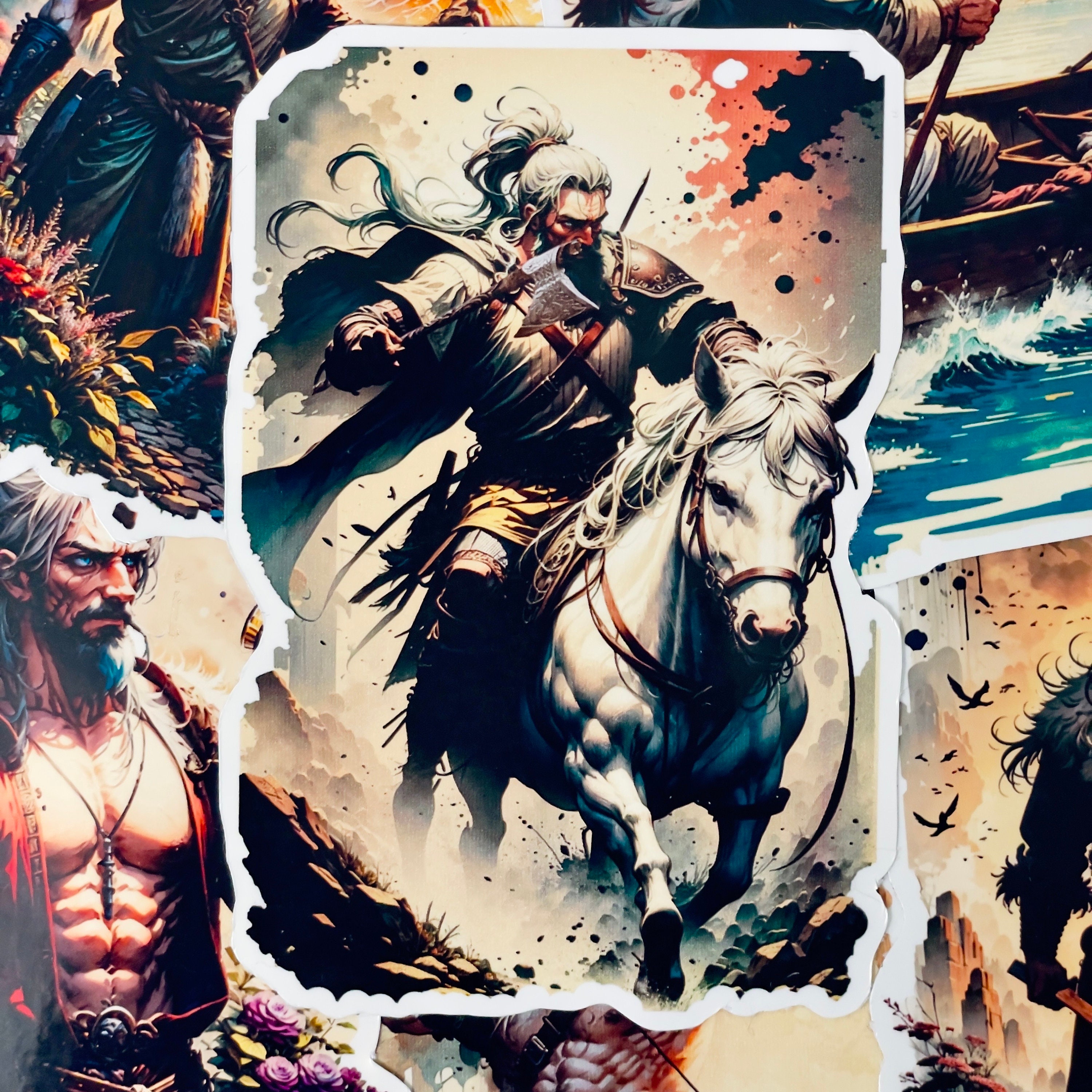 4 Tall Epic Viking Vinyl Stickers Pack, Waterproof Artwork - Etsy