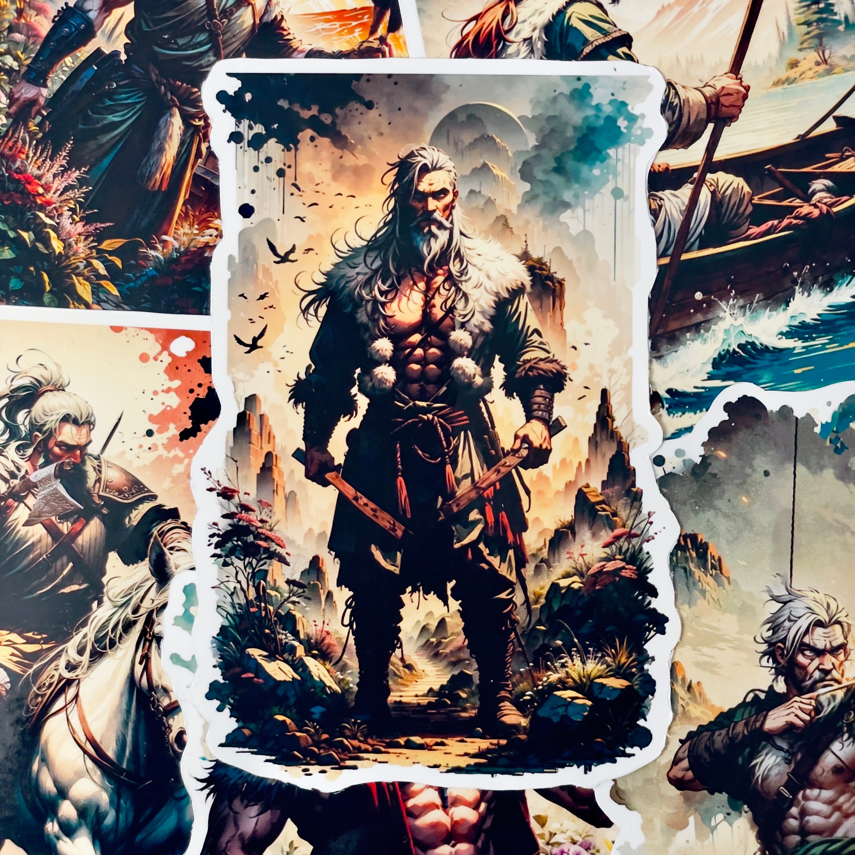 4 Tall Epic Viking Vinyl Stickers Pack, Waterproof Artwork - Etsy