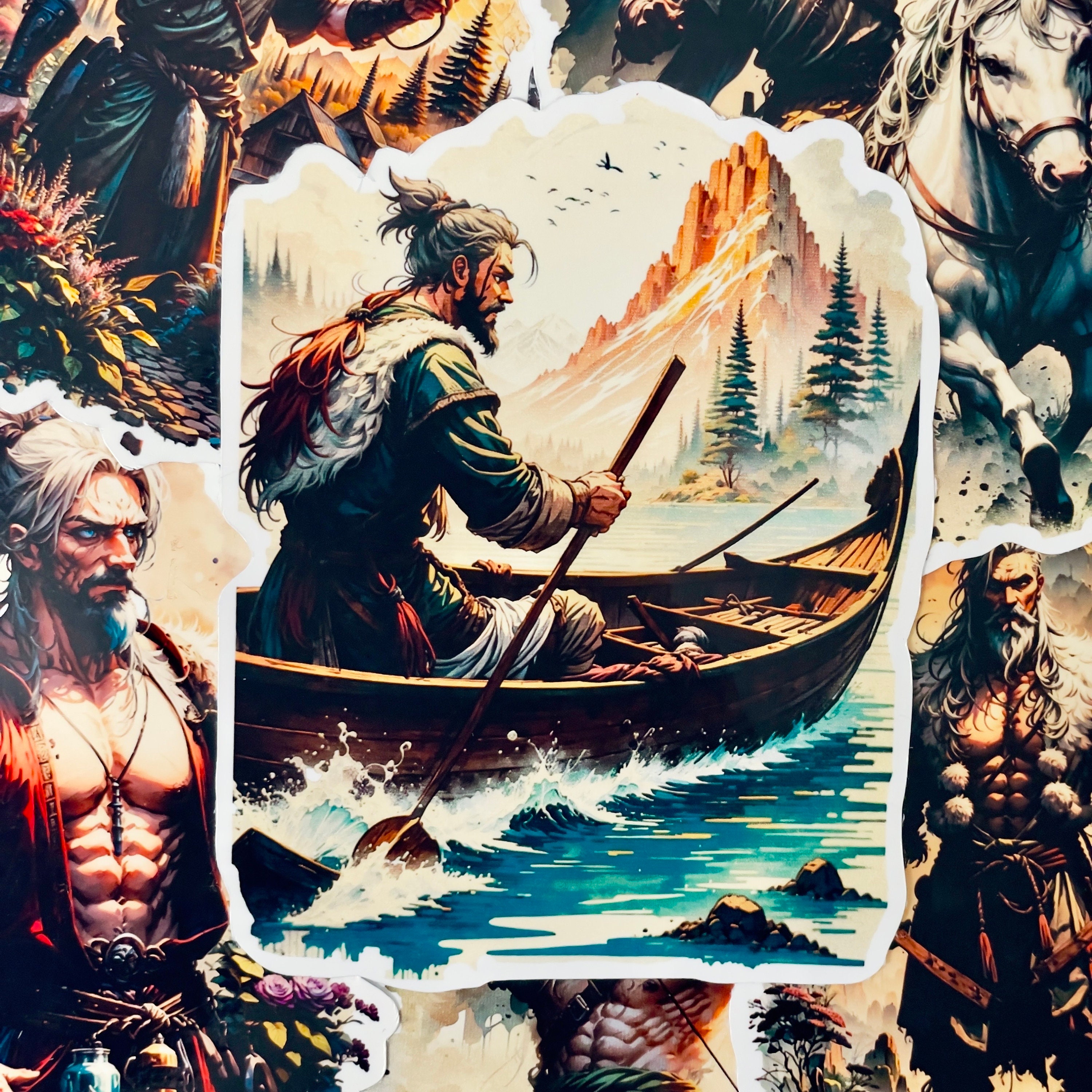 4 Tall Epic Viking Vinyl Stickers Pack, Waterproof Artwork - Etsy