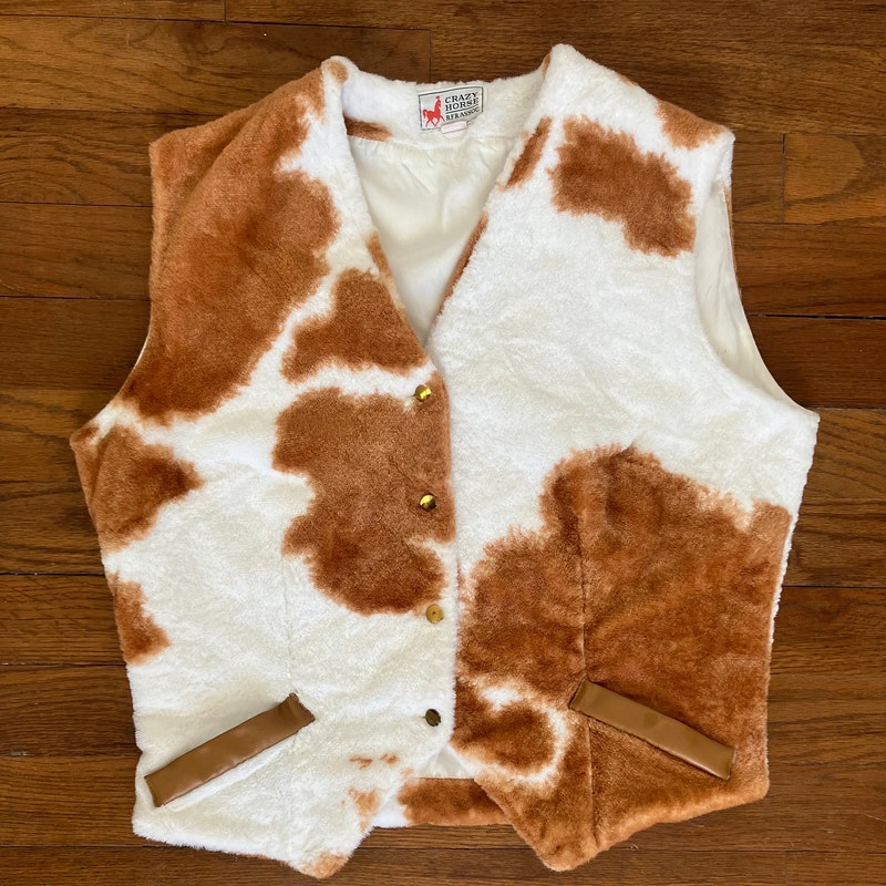 Cow Print Vests - Etsy
