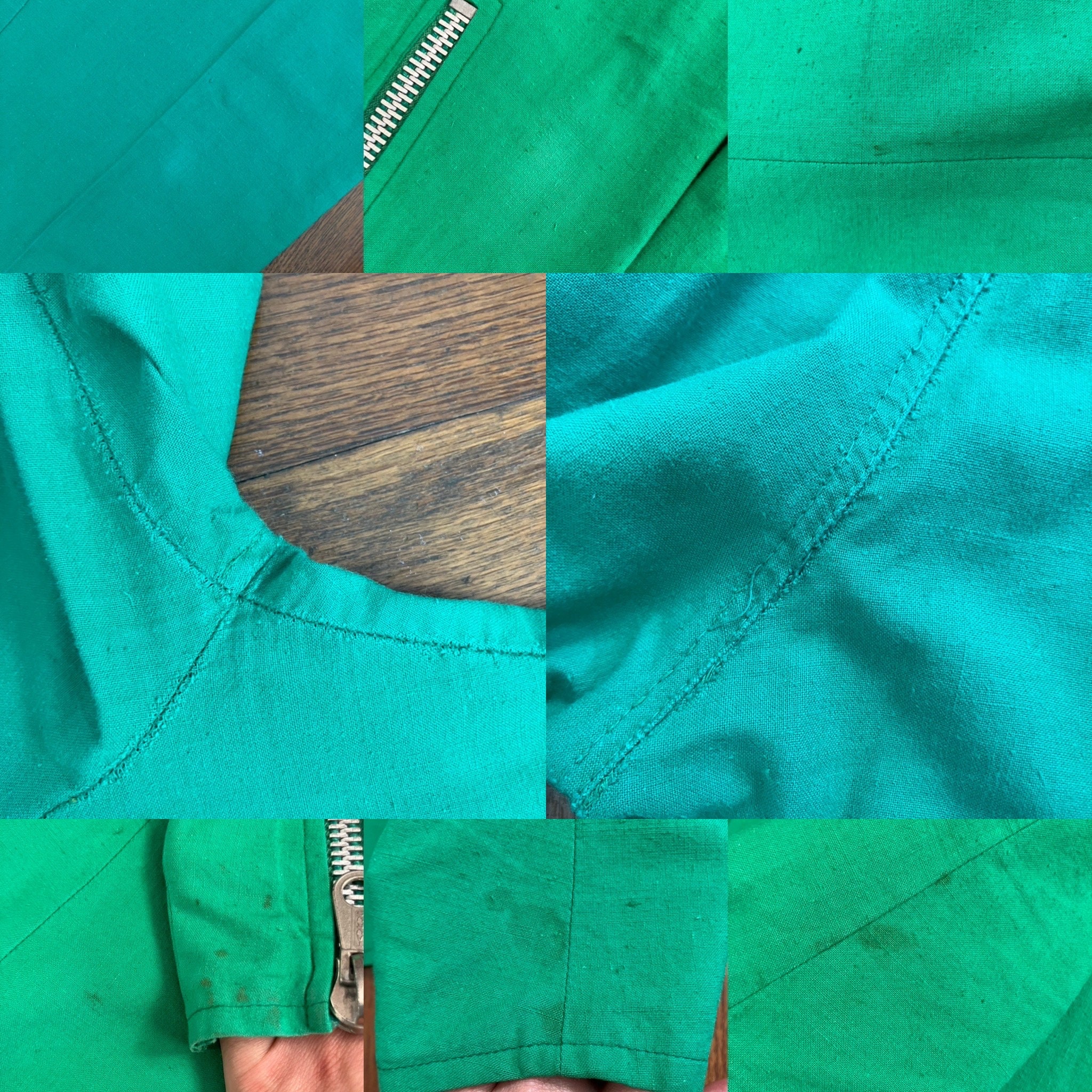 Rare 70s Kelly Green Sysser Ginsborg Denmark Moto Jacket With Bell ...