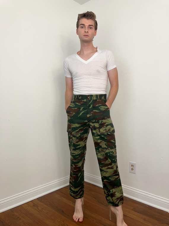70s / 80s French army F1 lizard skin camo jacket and … - Gem