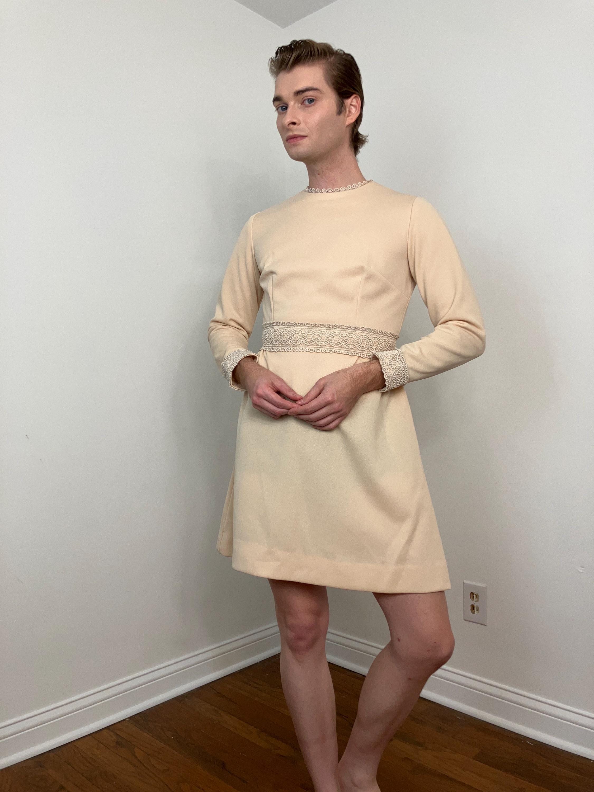70s Vicky Vaughn Junior Mini Dress With Crochet Trim - Etsy