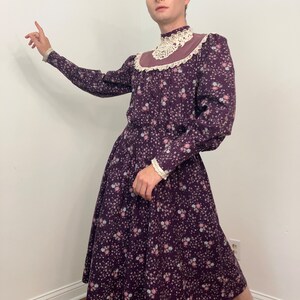 Late 70s / Early 80s Floral Gunne Sax Midi Dress - Etsy