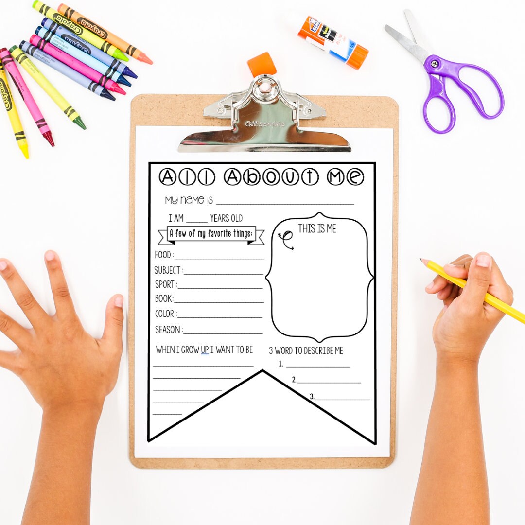 All About Me, Back to School Questions | All About Me Printable ...