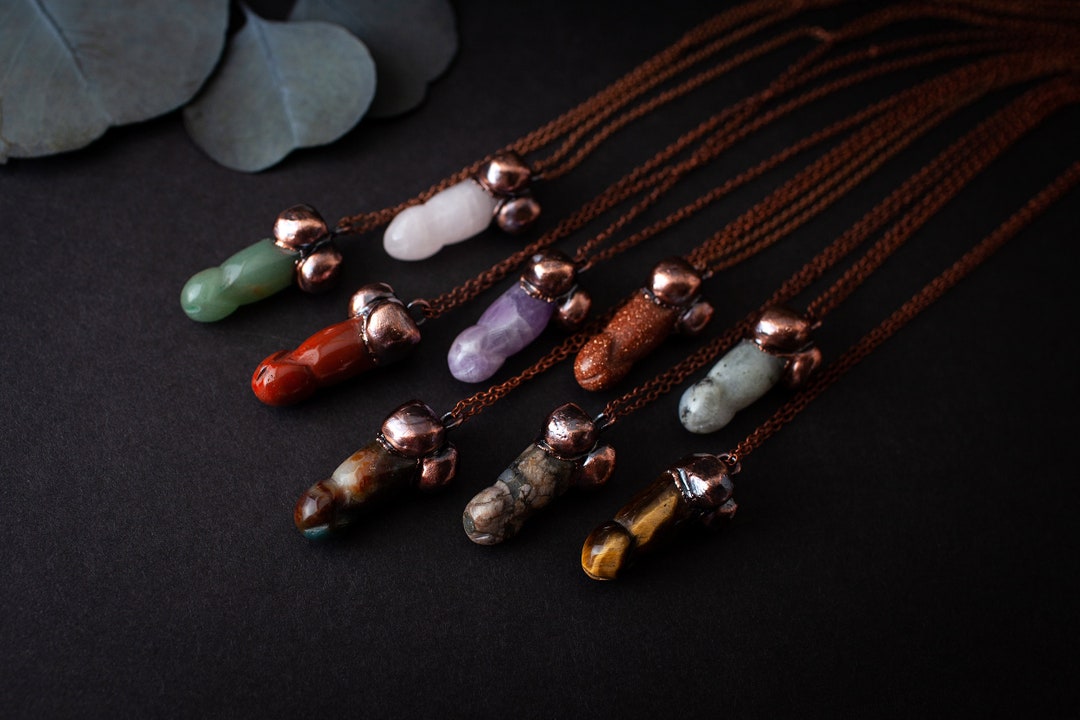 Crystal Penis Necklace Phallic Jewelry Bridesmaid Gift Phallus Jewelry ...