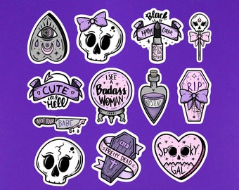 Goth Sticker Pack | Etsy