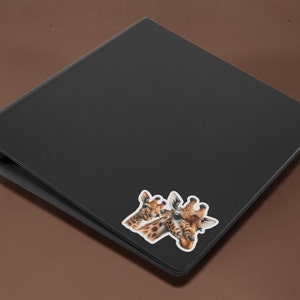 Giraffe Sticker Pack - Set of 6 Die Cut Stickers - 3" Die Cut Vinyl ...