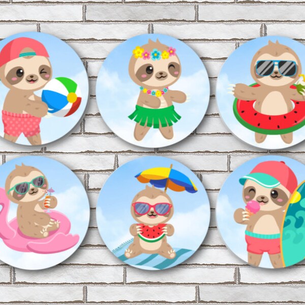 Cartoon Sloth - Etsy