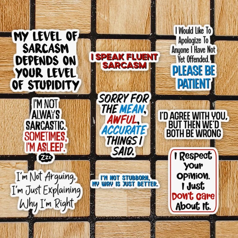 Funny Stickers - Etsy