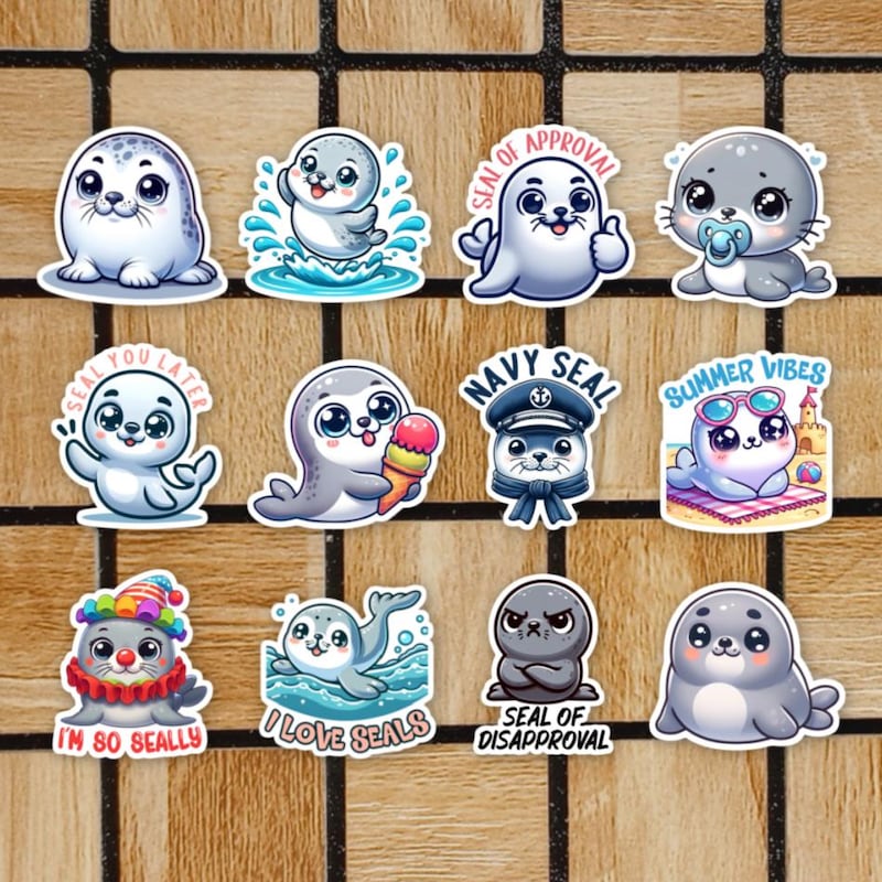 Seal Art - Etsy
