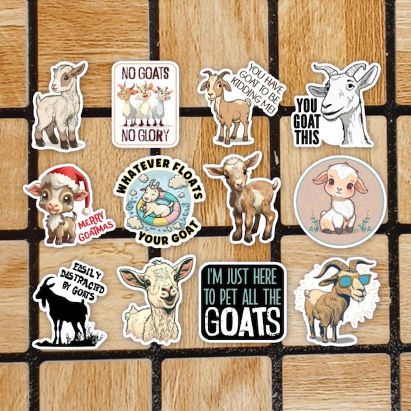 Cute Goat Stickers - Etsy