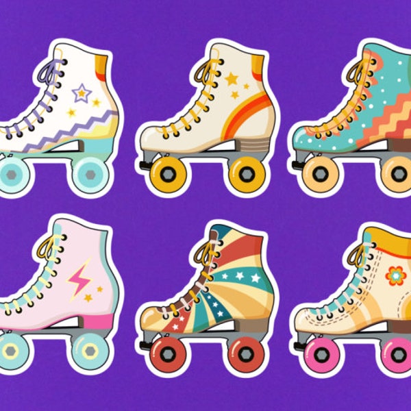 Roller Skate Sticker - Etsy