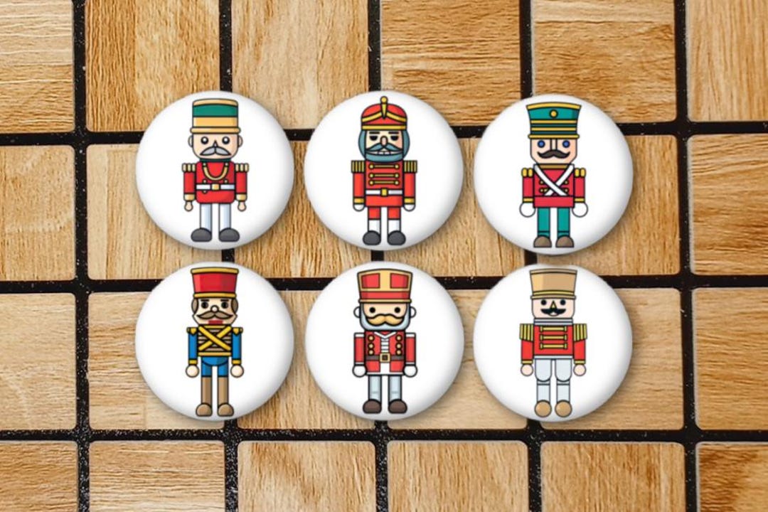 Set of 6 Nutcracker Magnets or Pinback Button Pins - 1.25" - Retro ...