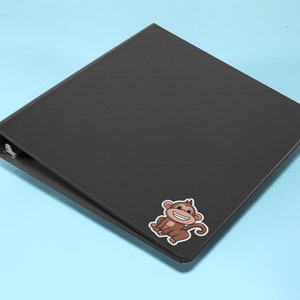 Set of 12 Cute Monkey Stickers / Monkey Sticker Pack / 2 Size / Animal ...