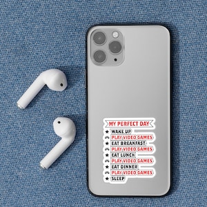 Set of 6 Gamer Stickers Gaming Sticker Pack Gamer Sticker Video Game ...