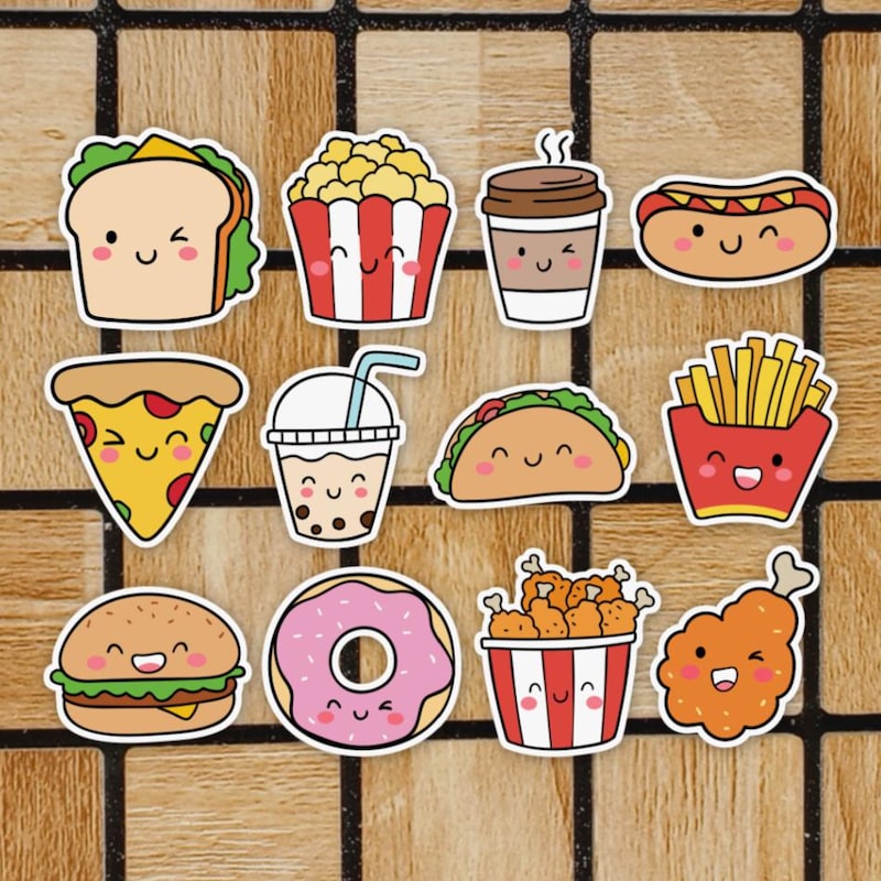 Food Stickers - Etsy