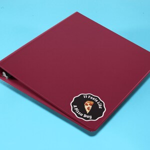 Pizza Sticker Pack of 6 Die Cut Stickers 3 Size Gifts for A Pizza Lover ...