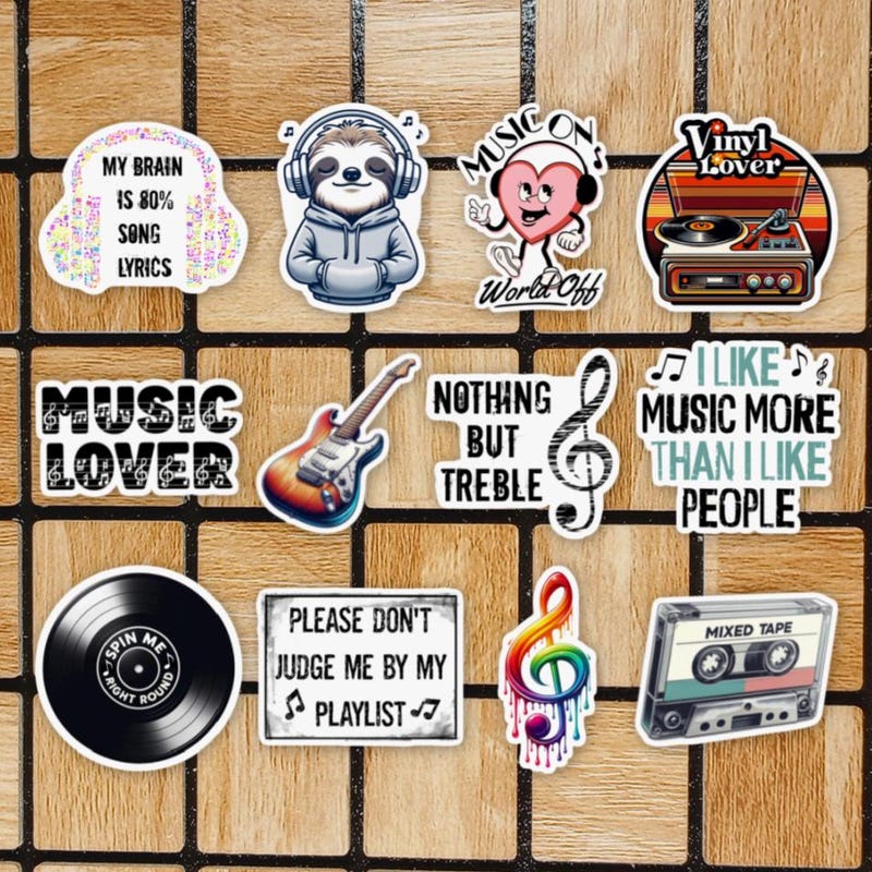 Music Sticker - Etsy