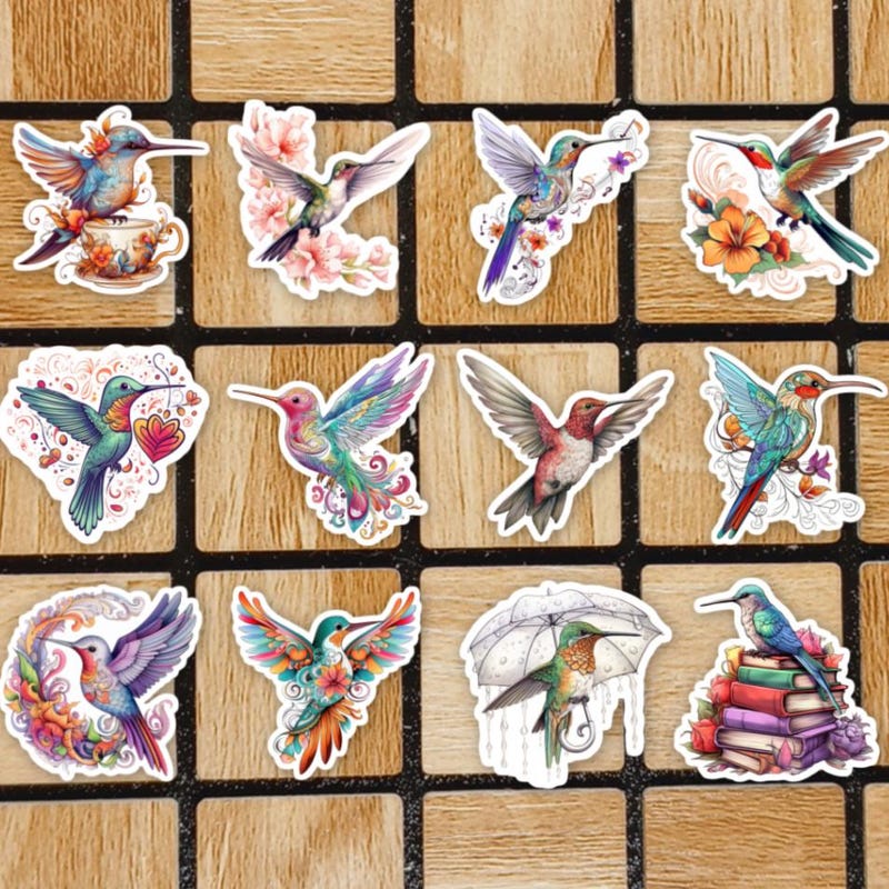 Hummingbird Sticker - Etsy