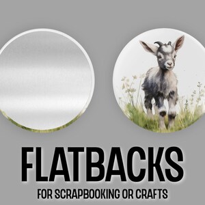 Set of 6 Baby Goat Fridge Magnets or Pinback Button Pins - 1.25" Size ...